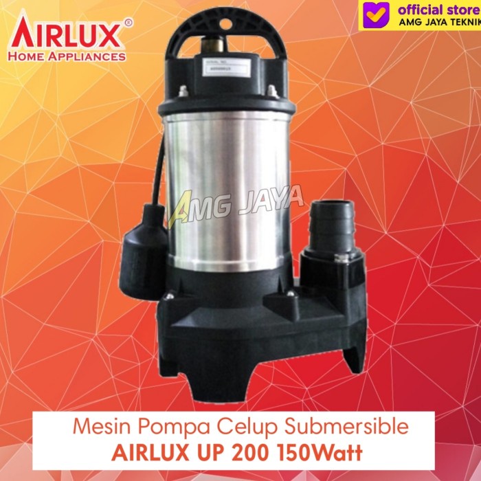 Jual Pompa Celup Kolam Ikan Koi AIRLUX UP 200 Submersible Pump 2inc 150Watt | Shopee Indonesia