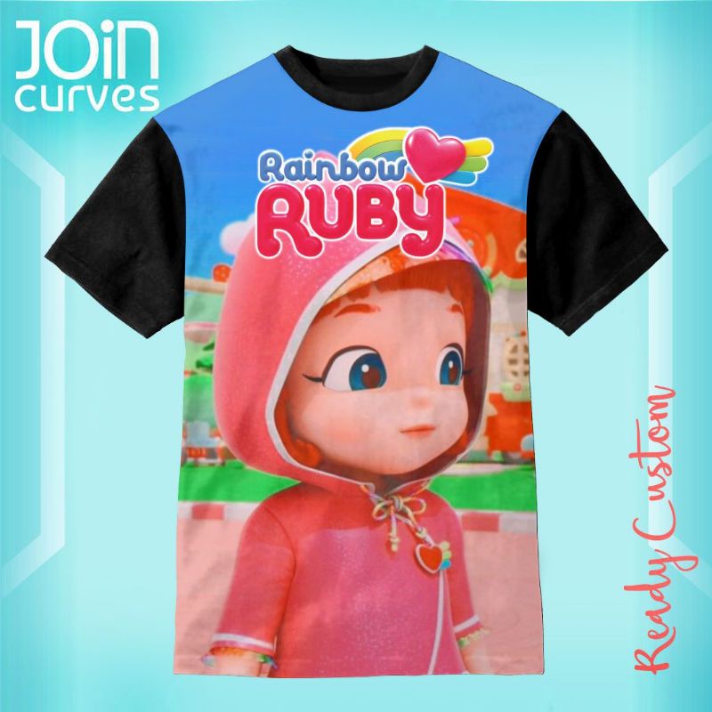Jual Kaos anak sublime Ruby Rainbow | Shopee Indonesia