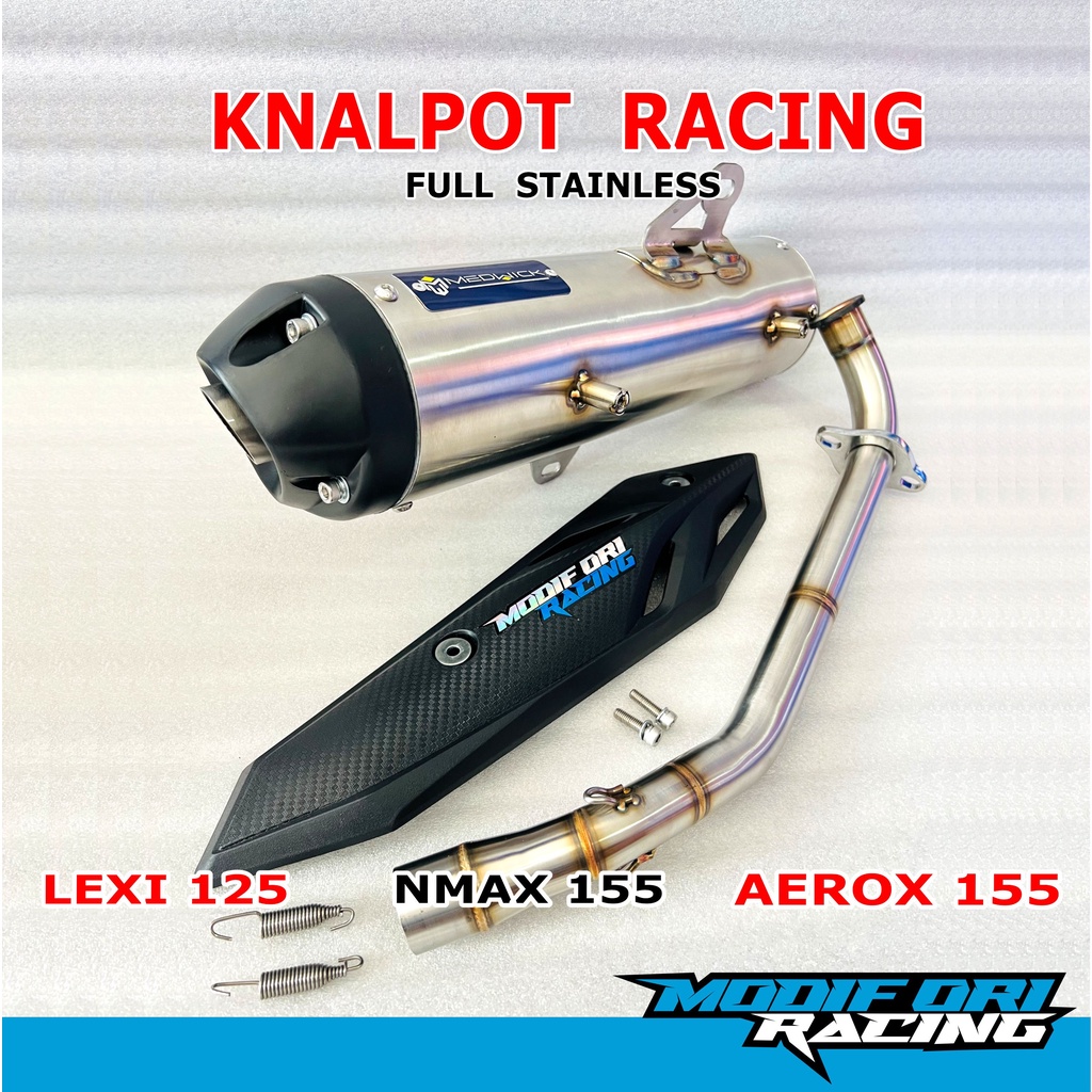 Jual KNALPOT Racing - Medwick - STAINLES - Knalpot Racing Nmax New ...