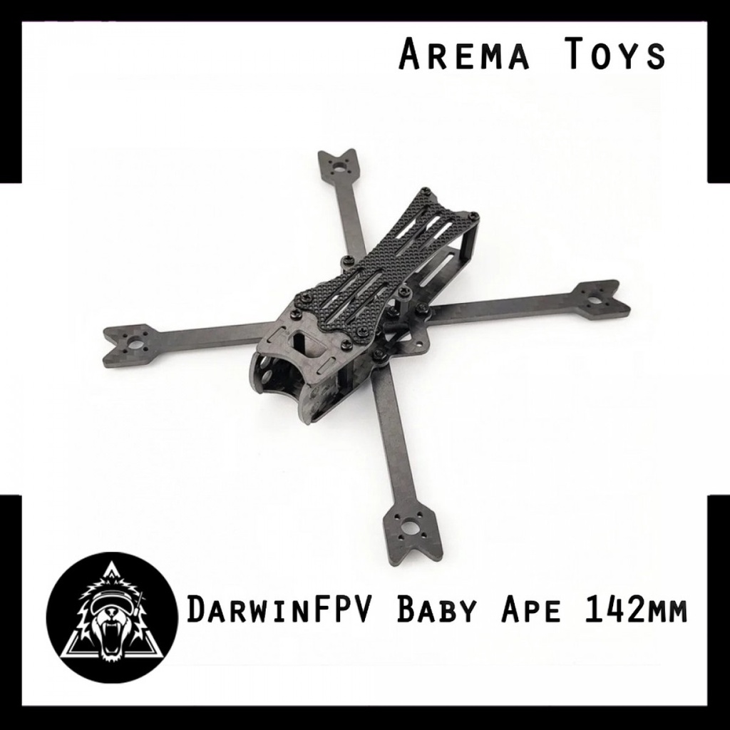 Jual DarwinFPV Baby Ape 142mm 3inch Carbon Fiber Frame Kit Darwin Drone ...