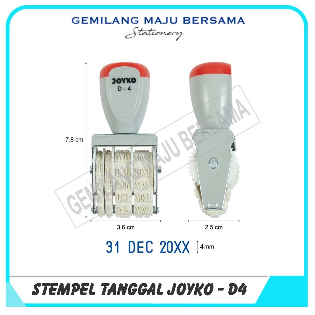 Jual Stempel Tanggal / Date Stamp Joyko D - 4 | Shopee Indonesia
