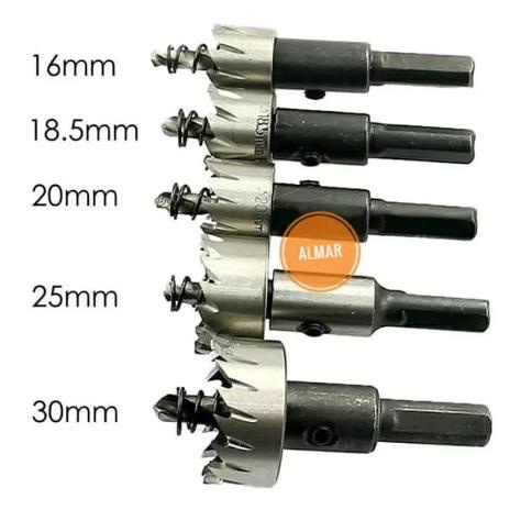 Jual Hole Saw Besi Metal Logam SET Mata Bor Pelubang Besi Aluminium ...