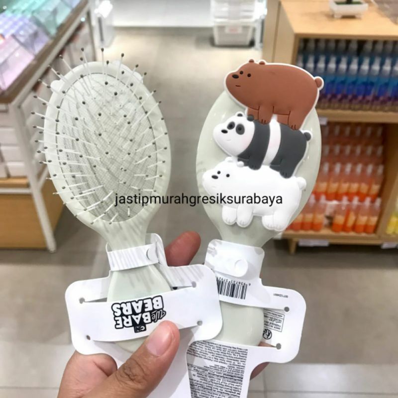 Jual WE BARE BEARS HAIR BRUSH MINISO SISIR KECIL SISIR WE BARE BEARS ...