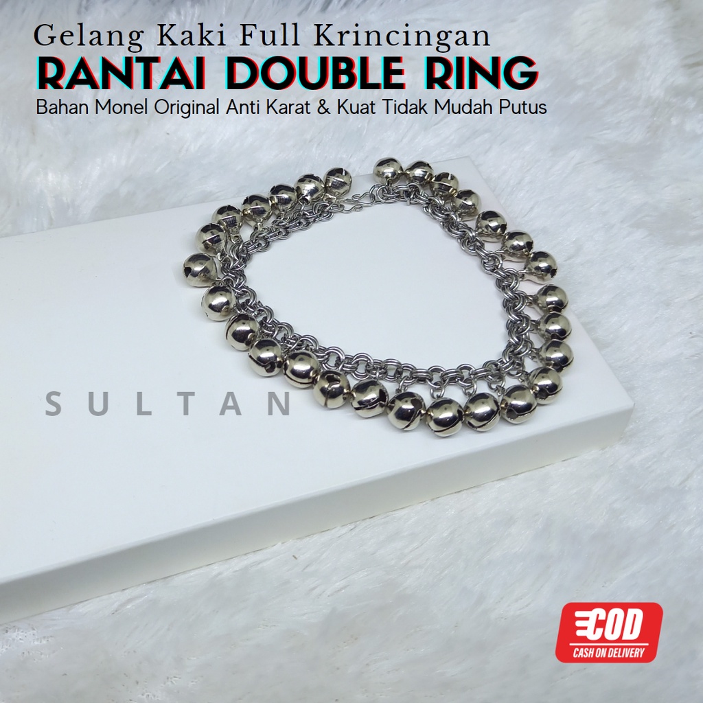 Jual SULTAN - Gelang Kaki Anak & Dewasa Full Krincingan Rantai Monel ...