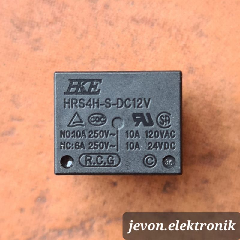 Jual Relay HKE 5 P Pin Kaki Hitam 5 12 24 v volt Original Eke 5p 5v 12v ...