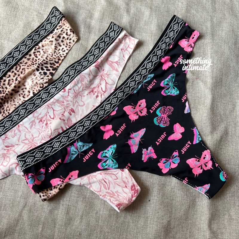 Jual #1 Juicy Couture XOXO Seamless Laser Cut Airy Thong / Seamfree ...