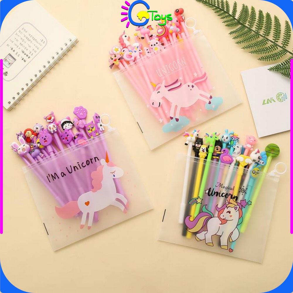 Jual CR-A15 Pulpen Gel Karakter Lucu Set Isi 20PCS Pena FREE Zipper ...