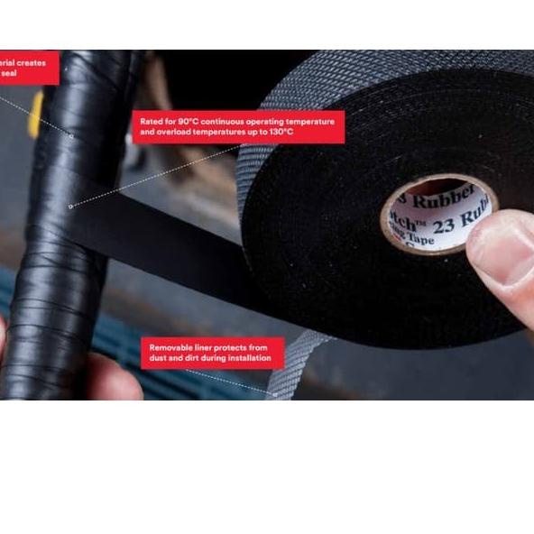 Jual 3M ISOLASI LISTRIK SCOTCH 23 / RUBBER SPLICING TAPE | Shopee Indonesia