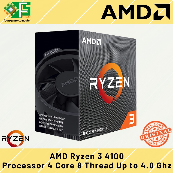 Jual Processor AMD Ryzen 3 4100 Box 4 Core 8 Thread Up to 4.0 Ghz ...