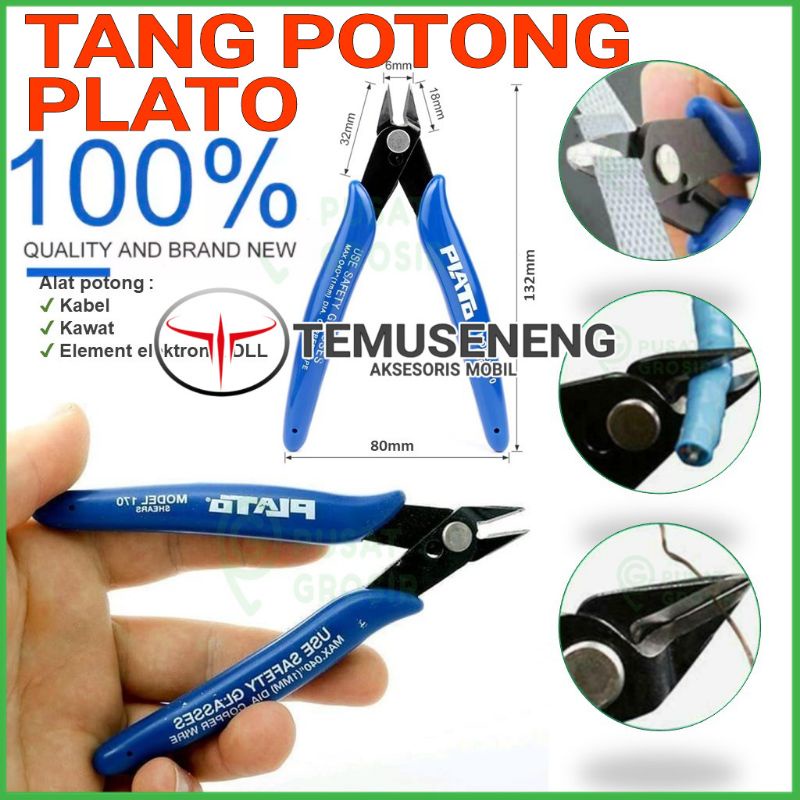Jual Plato Tang Potong Kawat Gunting Coil Gagang Karet Tang Pemotong ...