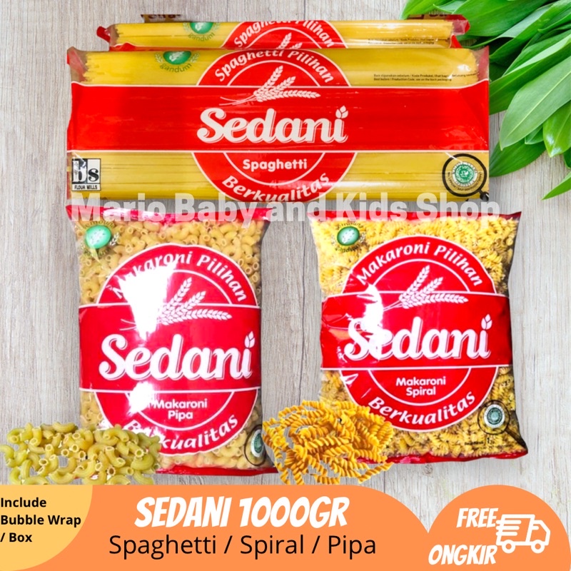 Jual SEDANI Pasta Makaroni Spaghetti / Spiral / Pipa 1Kg | Shopee Indonesia