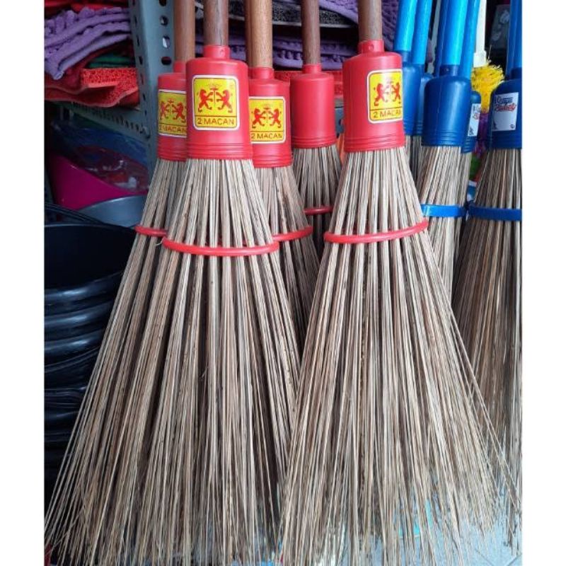 Jual Sapu Taman Halaman Lidi Aren Ganggang Kayu | Shopee Indonesia