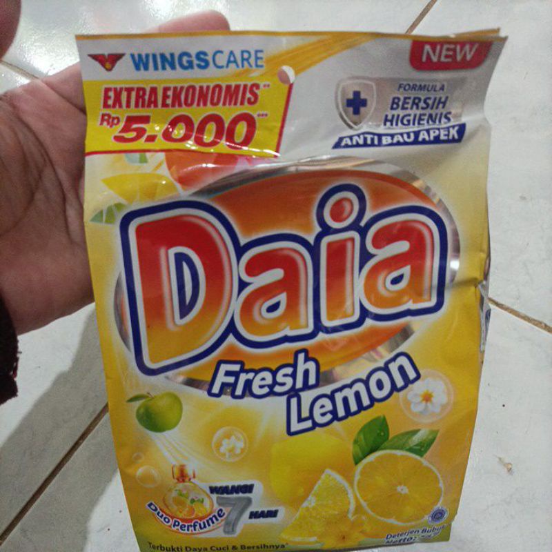 Jual Daia Fresh Lemon Deterjen Bubuk 263g | Shopee Indonesia