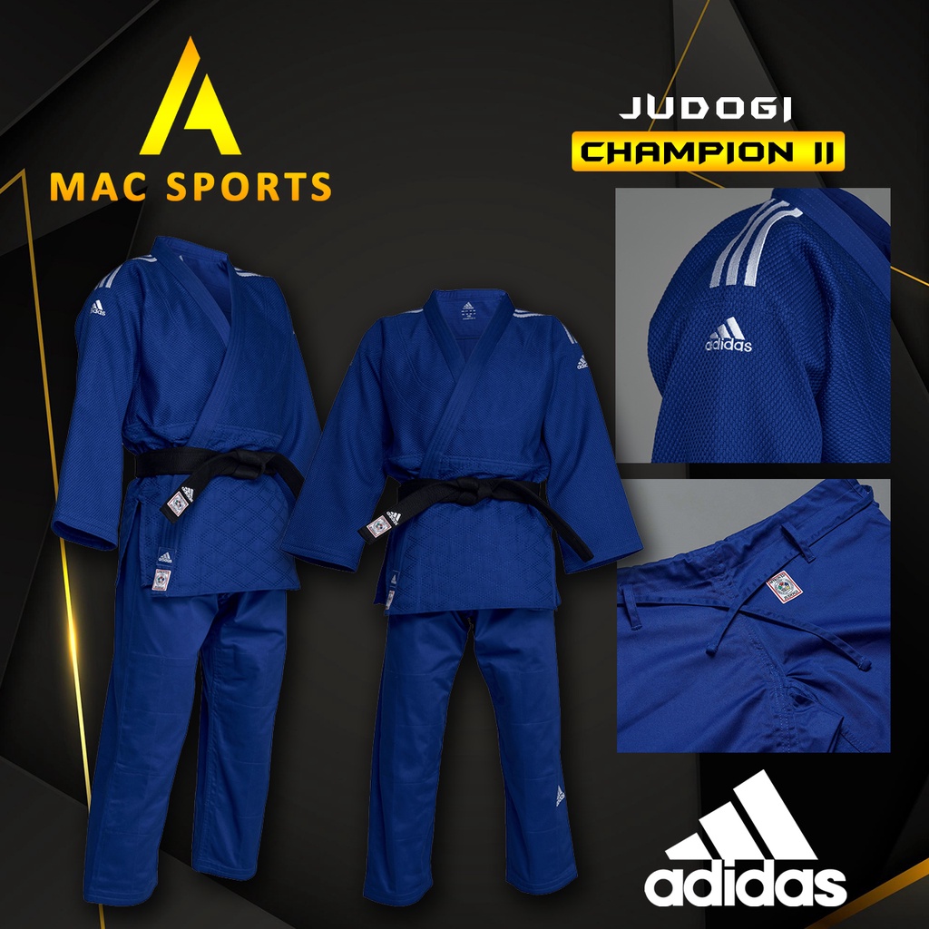 Jual ADIDAS JUDOGI BLUE - JUDOGI ADIDAS CHAMPION II IJF APPROVED ORIGINAL | Shopee Indonesia