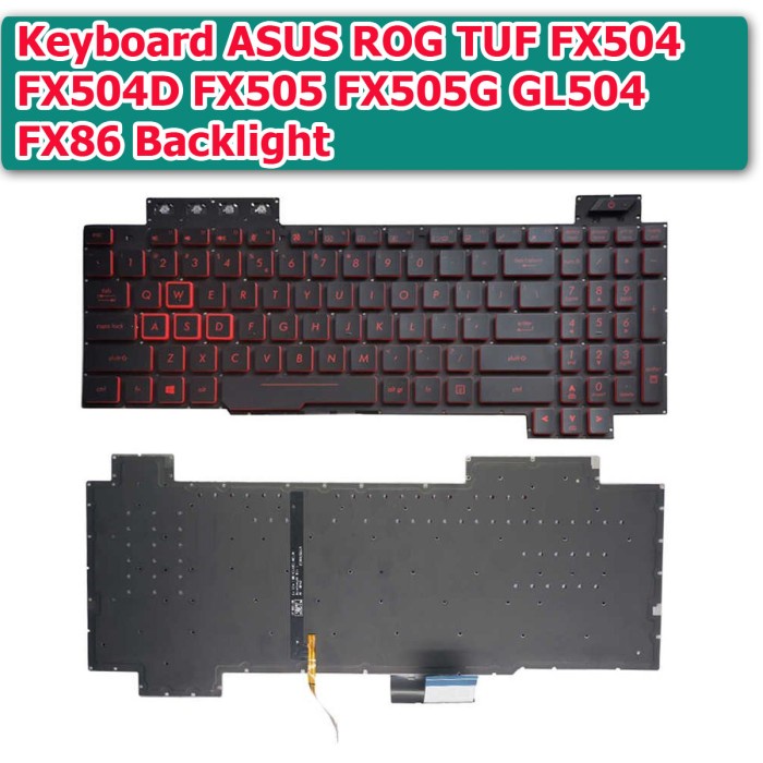 Jual Keyboard ASUS ROG TUF FX504 FX504D FX505 FX505G GL504 FX86 Backlight | Shopee Indonesia