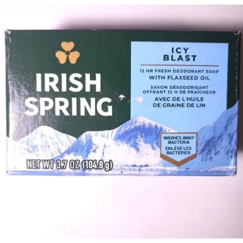 Jual Irish Spring Icy Blast Deodorant Bar Soap 104.8g | Shopee Indonesia