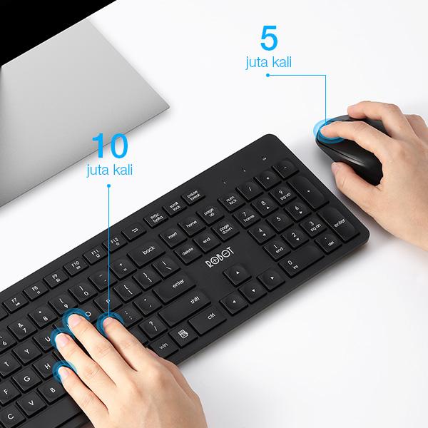 Jual KEYBOARD ROBOT KM400 WIRELESS | Shopee Indonesia