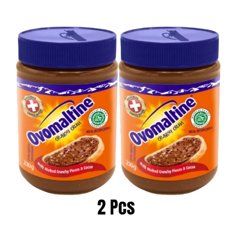 Jual Ovomaltine Selai Coklat Crunchy Cream 2 × 230 gr ( 2 Pcs ) | Shopee Indonesia