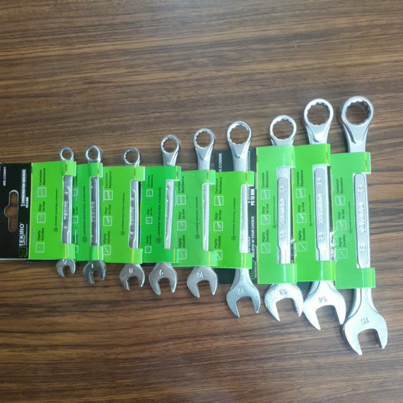 Jual TEKIRO KUNCI RING PAS 6,7,8,9,10,12,13,14,15, 16MM/Tekiro combination wrench | Shopee Indonesia