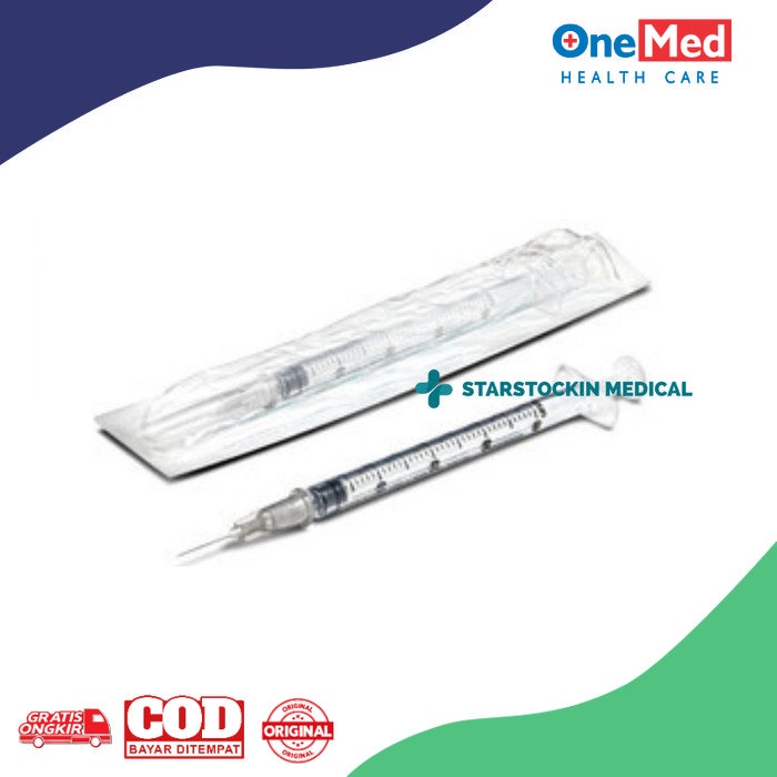 Jual Spoit 1 ml cc Onemed Spuit Disposable Syringe Satuan Pcs | Shopee Indonesia