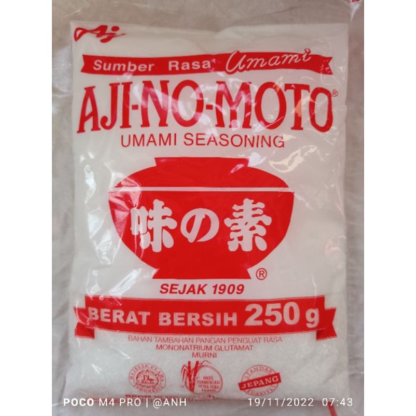 Jual PENYEDAP RASA MASAKAN AJINOMOTO 250g | Shopee Indonesia
