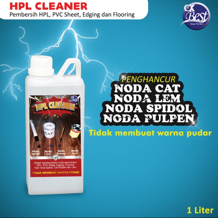 Jual TERMURAH HPL CLEANER OK BEST PEMBERSIH NODA PADA HPL PVC EDGING ...
