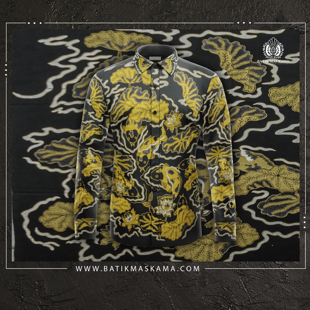 Jual BATIK MASKAMA BATIK TULIS KATUN POLA KEMEJA | Shopee Indonesia