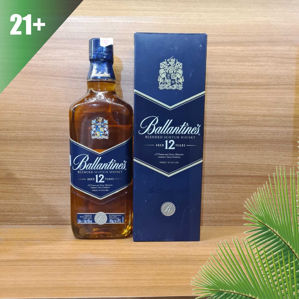 Jual Ballantine's 12 Years Old Blended Scotch Whisky 750ml | Shopee Indonesia