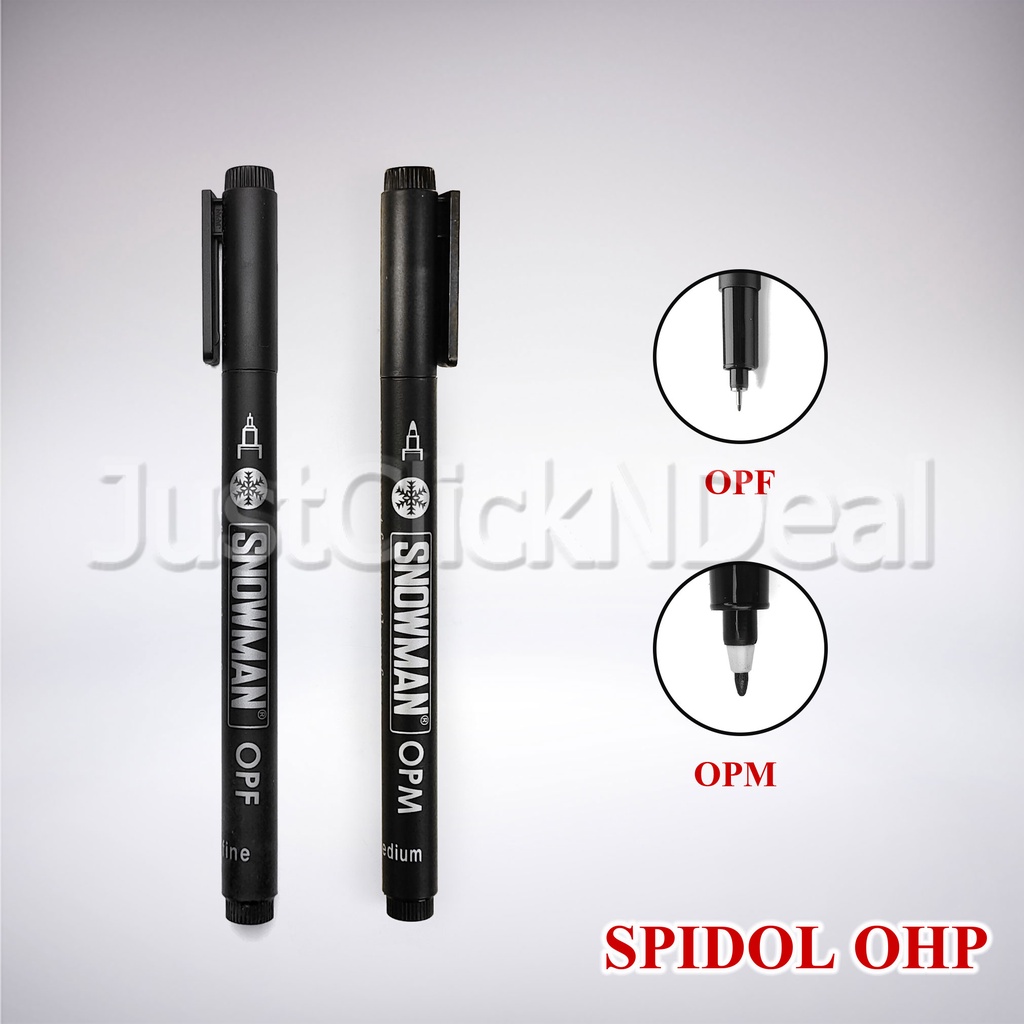 Jual Snowman Spidol MIka OHP OPF OPM Permanent Smooth Surface | Shopee Indonesia