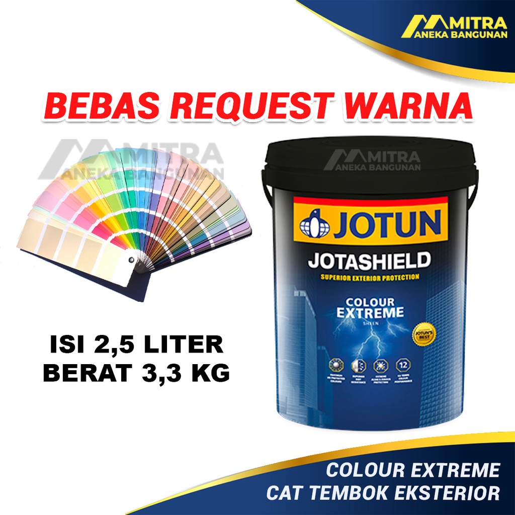 Jual CAT TEMBOK EKSTERIOR JOTUN JOTASHIELD COLOUR EXTREME 2,5 LITER GALON / BISA CUSTOM WARNA ...