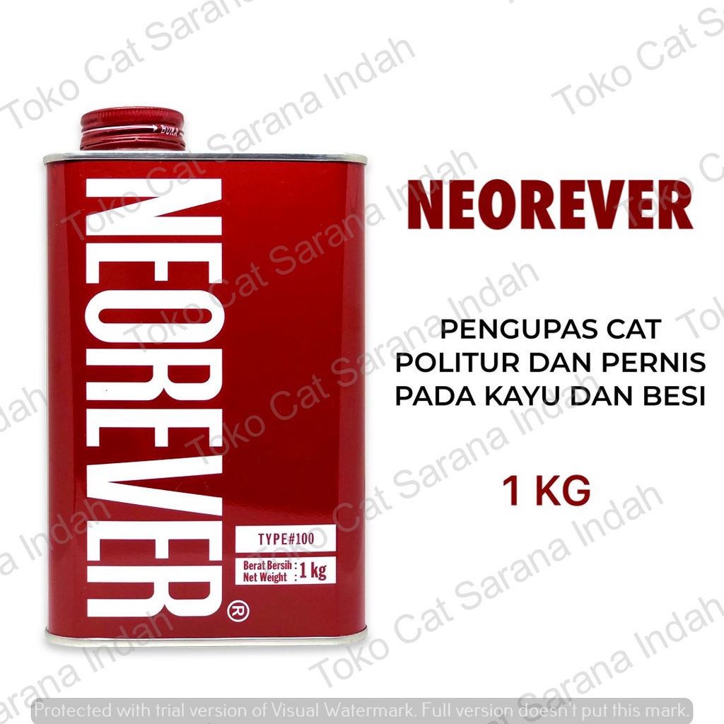 Jual Neorever Perontok Cat Obat Perontok Cat Pengelupas Cat - 1kg ...