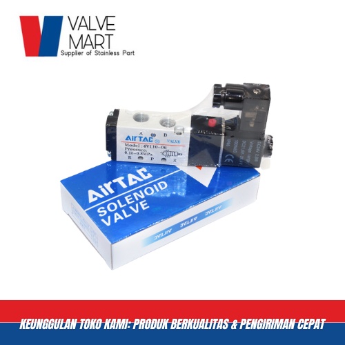 Jual Solenoid valve AIRTAC 4V110-06 AC220 DC24 | Shopee Indonesia
