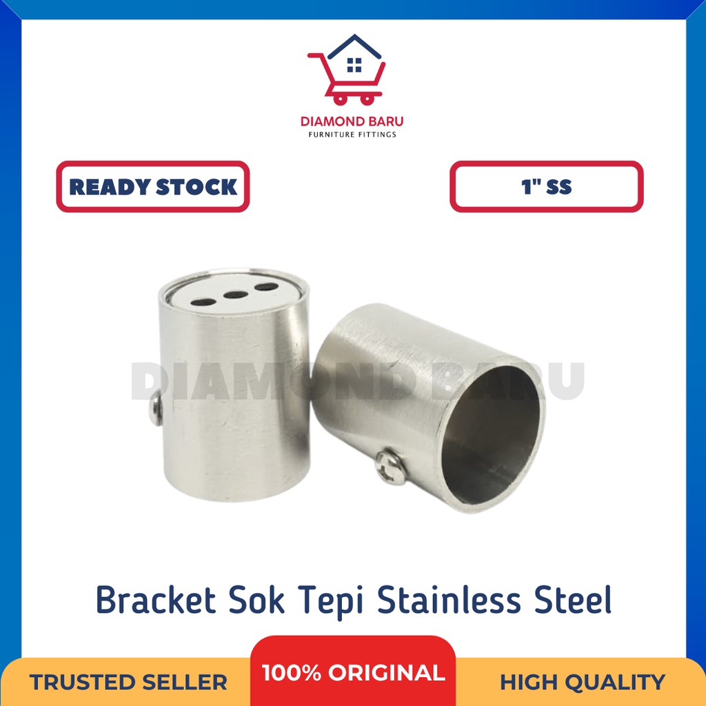 Jual Bracket Sok Tepi Bracket Topi Penyangga Pipa Stainless Steel 1 ...