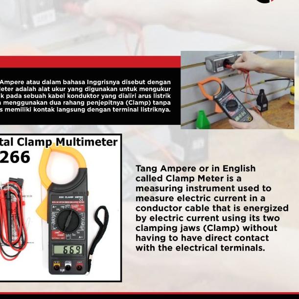 Jual Tang Ampere Digital DT 266 | Clamp Meter DT 266 | Shopee Indonesia