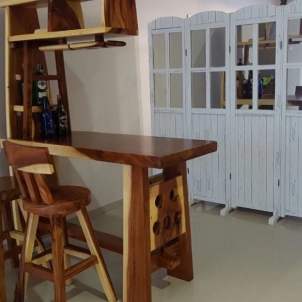 Jual Meja Mini Bar Box Kayu Trembesi Saur - Finishing | Shopee Indonesia