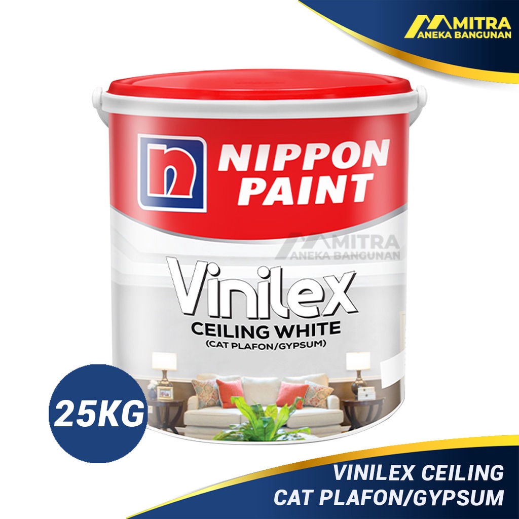 Jual VINILEX CEILING WHITE 25KG PAIL / CAT PLAFON / GYPSUM / WARNA ...