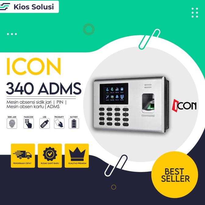 Jual Mesin Absensi | ICON 340 | Fingerprint | RDIF | Sidik Jari ...