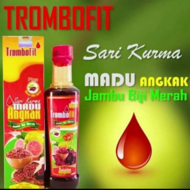 Jual TROMBOFIT Sari kurma Madu ANGKAK Propolis JambuBiji Plus Daun Ubi ...