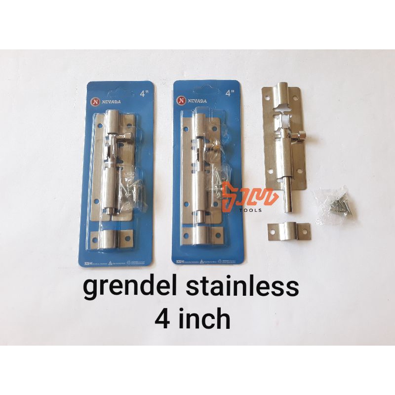 Jual Gerendel, grendel stainless 4 inch, grendel pintu | Shopee Indonesia