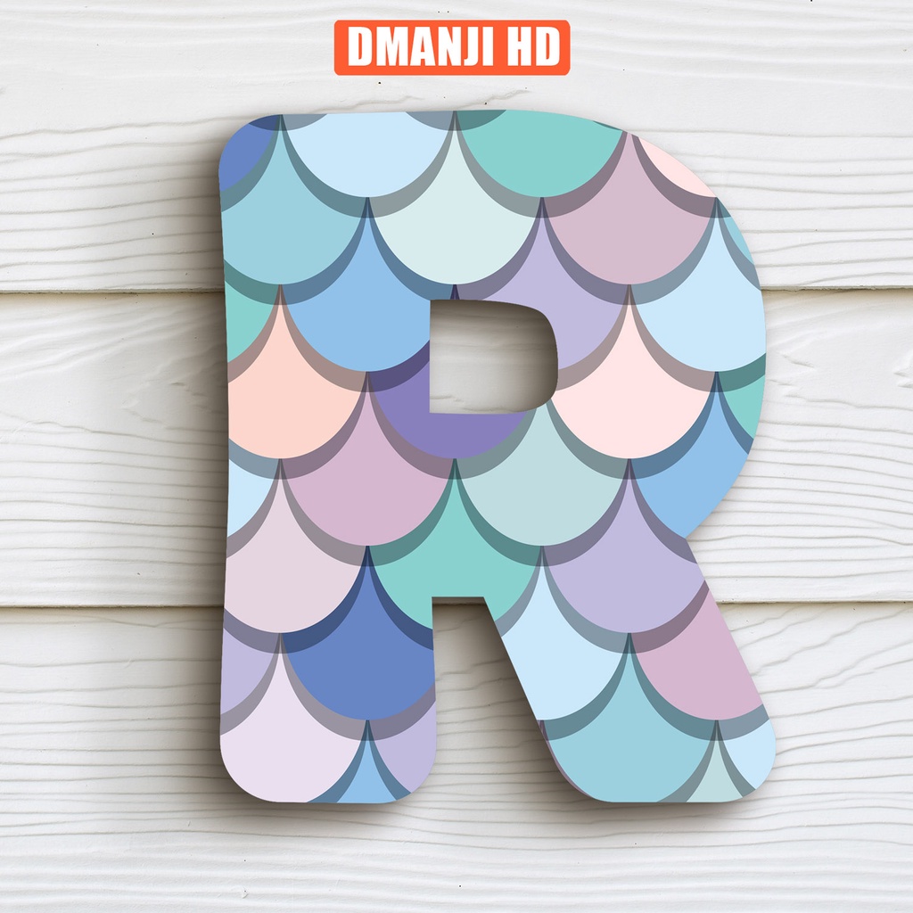 Jual DMANJI HD - Huruf kayu ukiran tema Mermaid | Custome nama huruf ...