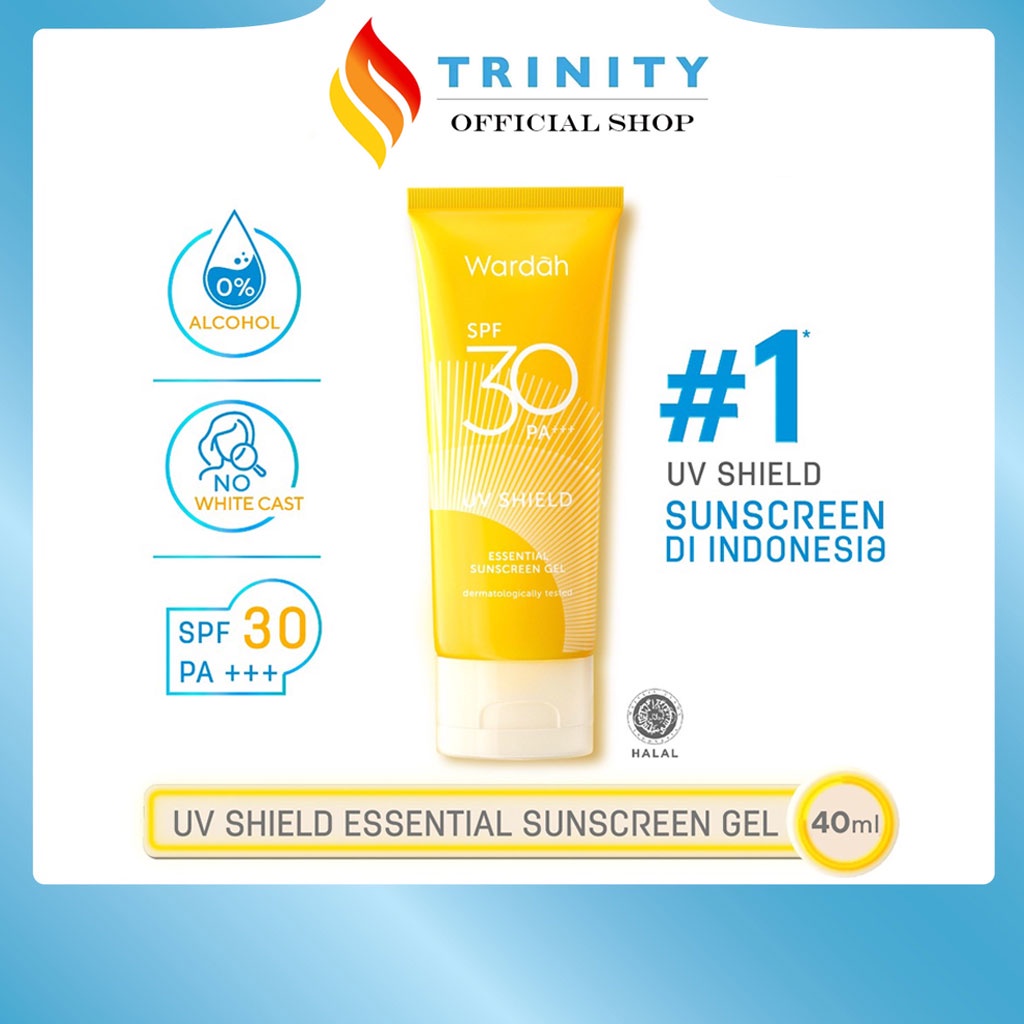 Jual Wardah UV Shield Essential Sunscreen Gel SPF 30 PA +++ | Shopee ...