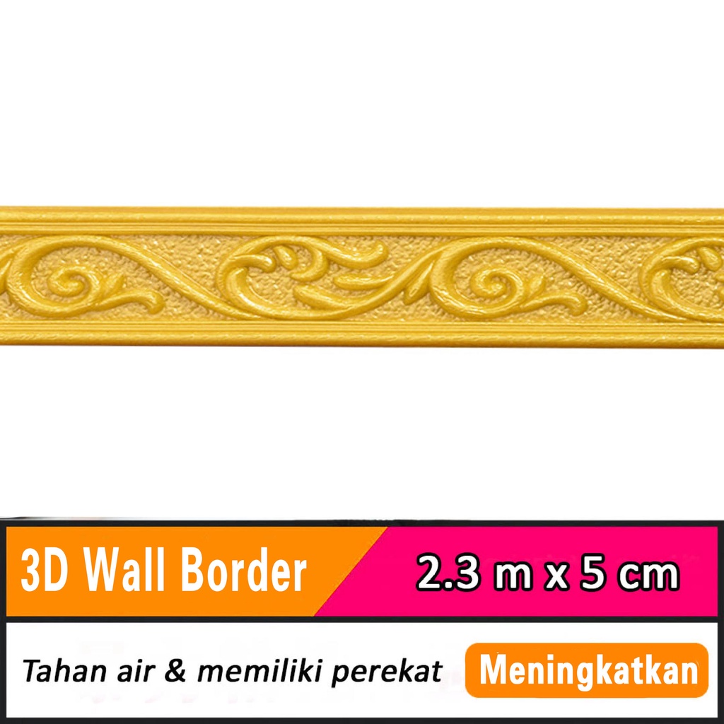 Jual 1pcs Meter list dinding tembok List Wall foam dinding 3D List ...