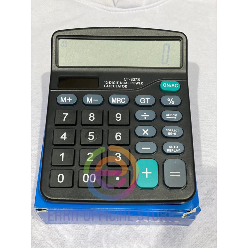 Jual Kalkulator Dagang CT 837 S CT-837S kalkulator 12 digit Kalkulator ...