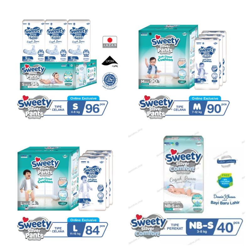 Jual Sweety Silver Comfort NBS-40 Tipe Perekat | Sweetty Silver Panst ...
