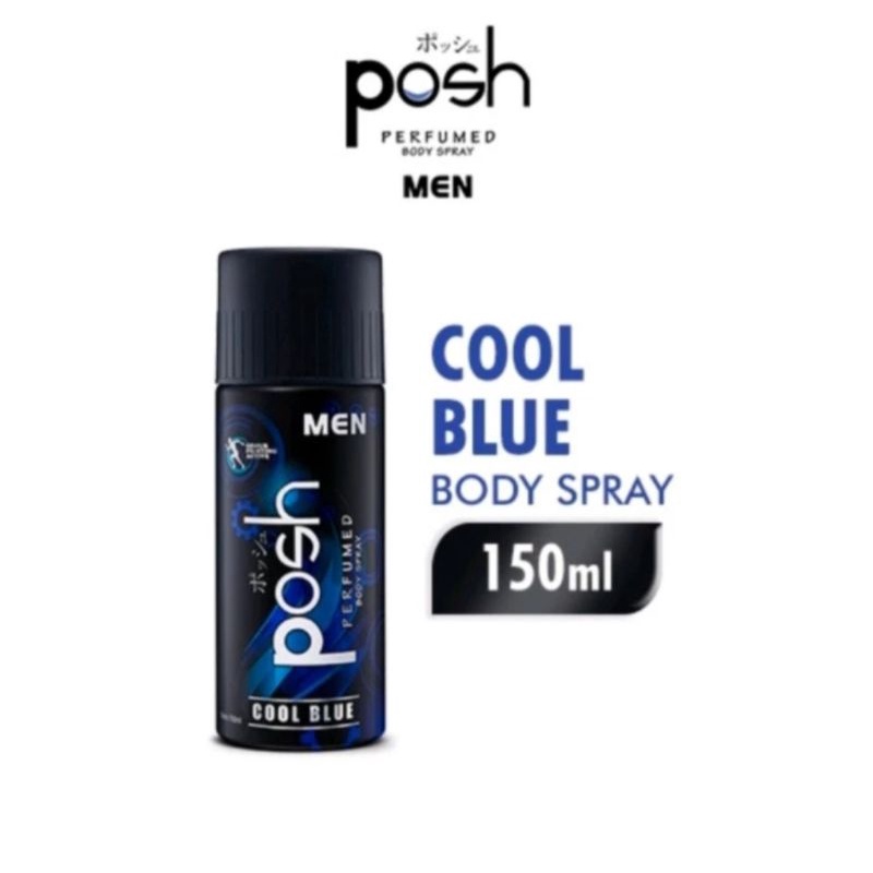 Jual PARFUM PRIA BODY COLOGNE FOR MAN BODY SPRAY POSH MEN COOL BLUE ...