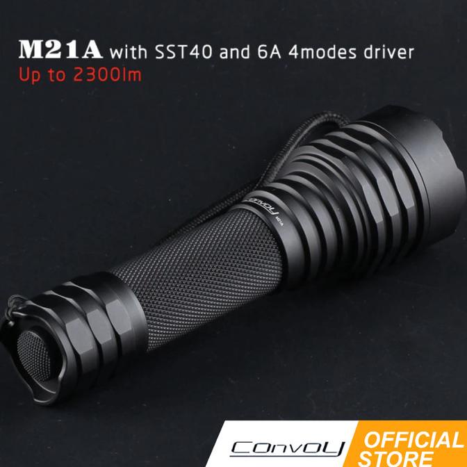 Jual Senter Convoy M21A With Luminus Sst40 4Modes / 12 Group | Shopee ...