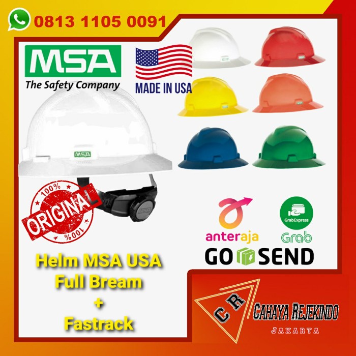 Jual Safety Helmet Safety Helmet Msa Full Brim Original(Usa)Inner ...
