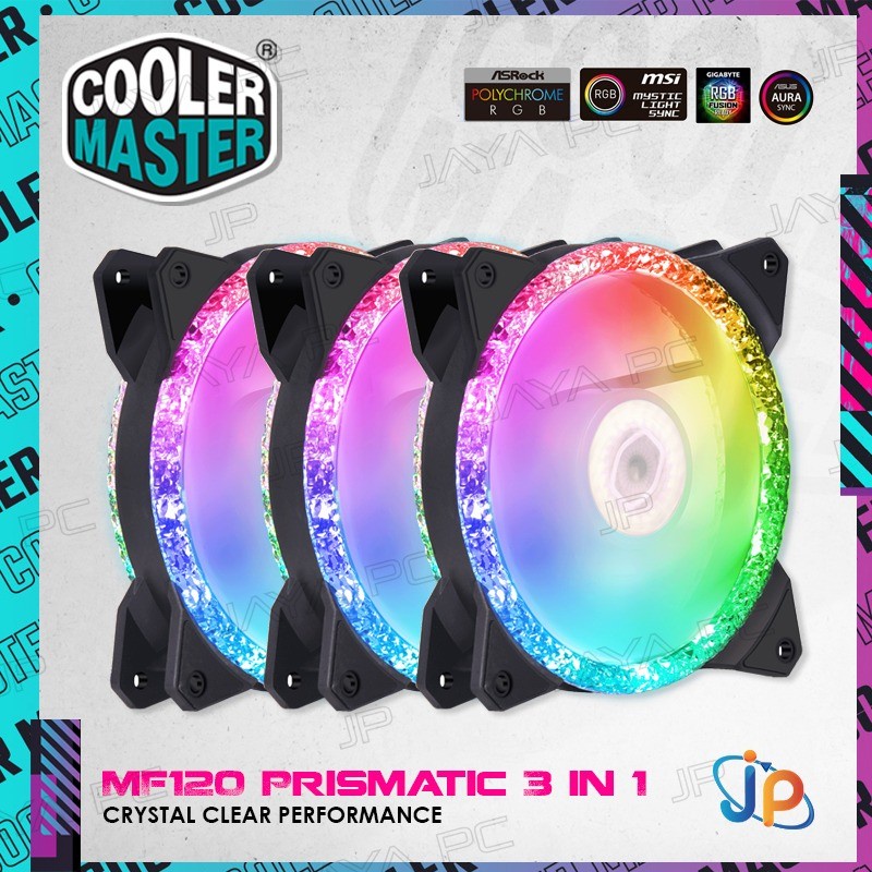 Jual Cooler Master MasterFan MF120 Prismatic ARGB - Fan Casing 12cm 3 ...
