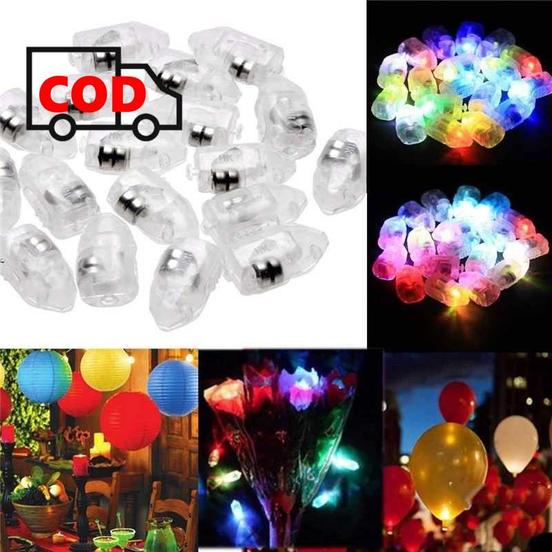 Jual Lampu Balon LED Menyala 50 PCS Lentera Multifungsi untuk Pesta ...