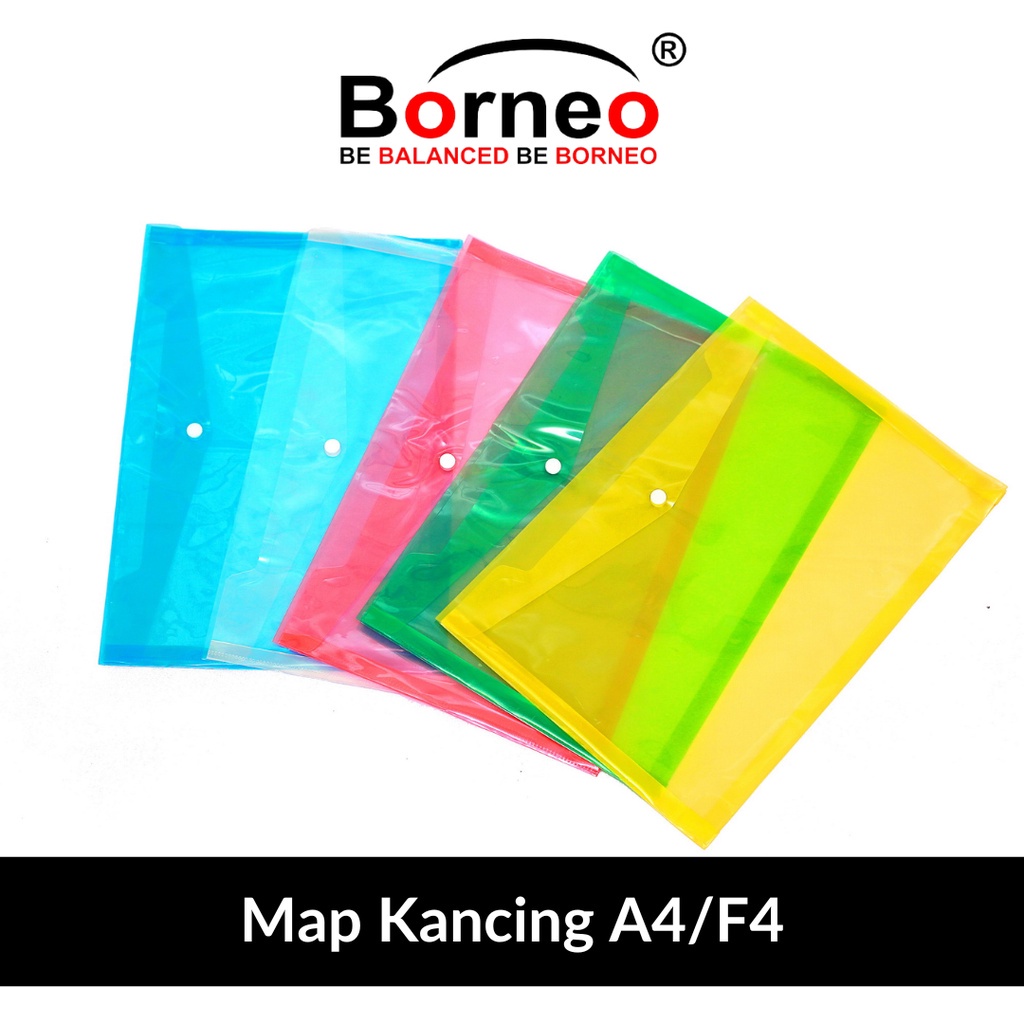 Jual Map Kancing Borneo (merah, biru, kng, putih, hijau) - A4/F4 ...